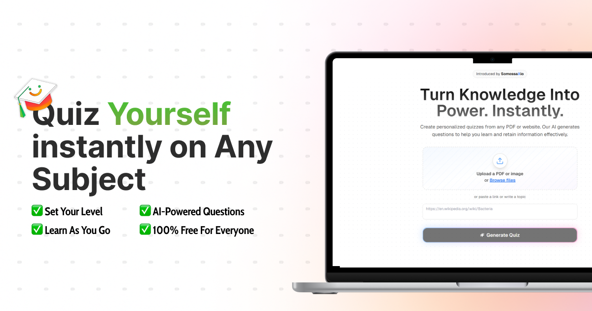 Cool Test: Turn Knowledge Into Quiz. Instantly.